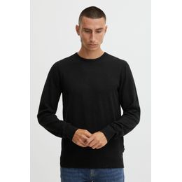 Blend Damen Strickpullover "BHPullover", schwarz, Gr. XXL, Feinstrick, 100% Baumwolle, Pullover, Stilvoller Feinstrick-Pullover mit Rundhalsausschnitt