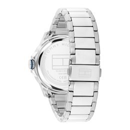Tommy Hilfiger Herren Quarzuhr "REMY"edelstahlfarben, goldfarben, blau, Armbanduhren, Armbanduhr, Herrenuhr, Edelstahlarmband, analog, Tag