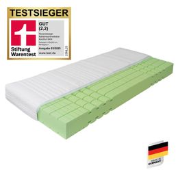Kaltschaummatratze, B:90cm H:18cm L:200cm, wei&szlig;, RAVENSBERGER MATRATZEN, Obermaterial: 50% Baumwolle, 50% Polyester, Matratzen, "KOMFORT-SAN
