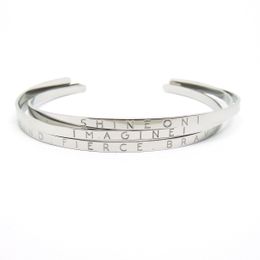 AILORIA Damen Armreif Set "Armreif (3er Set) &Eacute;MOTION", Edelstahl, silber, Edelstahl, Armb&auml;nder