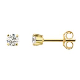 ONE ELEMENT Damen Paar Ohrhänger "0.40 ct Diamant Brillant Ohrringe Ohrstecker aus 585 Gelbgold", Damen, 0,4, Diamanten Gelbgold 585 Goldgold,