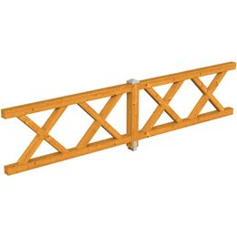 Skan Holz Br&uuml;stungsgel&auml;nder SKANHOLZ, H:84cm L:400cmeiche hell, Gel&auml;nder, "Andreaskreuz"