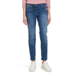 Betty Barclay Damen Slim-fit-Jeans "Damen mit Waschung", blau, Basic, Gr. 36, Obermaterial: 92% Baumwolle, 6% Polyester, 2% Elasthan, Jeans