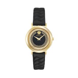 Versace Damen Quarzuhr "DELPHINUS"schwarz, goldfarben, Armbanduhren