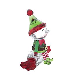 Swarovski Dekofigur "Holiday Cheers Dulcis Elf", B/H/T: 2,9cm x 5,1cm x 5,3cm, bunt, Metall, Swarovski Kristall, B:2,9cm H:5,1cm T:5,3cm,