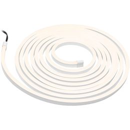 Paulmann LED Stripe "SimpLED Outdoor Stripe Set Warmwei&szlig; beschichtet", Flammen 1 Stk., Gesamtl&auml;nge 5m, wei&szlig;, Lichterketten