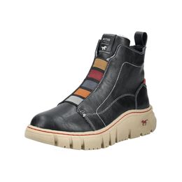 Mustang Shoes Damen Stiefelette "Mustang Shoes Stiefelette Lederimitat", Gr. 38, schwarz, Lederimitat, Schuhe