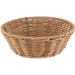 APS Brotkorb "Korb rund &bdquo;COVE&ldquo;, &Oslash; 20 cm, H&ouml;he 7 cm", B:20cm H:7cm, beige, Lebensmittelaufbewahrungsbeh&auml;lter
