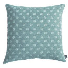 Dekokissen Pad, B:45cm L:45cm, gr&uuml;n, Obermaterial: 64% Baumwolle, 18% Polyacryl, 12% Polyester, 4% Wolle, 2% Viskose,
