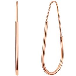 YOKOAMII Damen Paar Creolen "Set: Y50", 41,8mm, rosa, Ohrringe, Creolen ros&eacute;gold