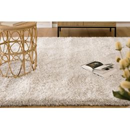 Hochflor-Teppich Esprit, B:80cm H:50mm L:400cm, beige, Polyester, Teppiche, "YOGI ESP-096", L&auml;ufer, flauschiger weicher Flor aus 100% recyceltem PET,