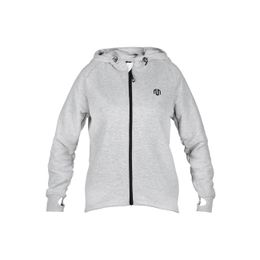 MOROTAI Damen Kapuzenpullover "MOROTAI Damen MOROTAI Comfy Performance Full Zip Hoodie"light grau, Gr. L, mehrfarbig, 65% Baumwolle, 35% Polyester,