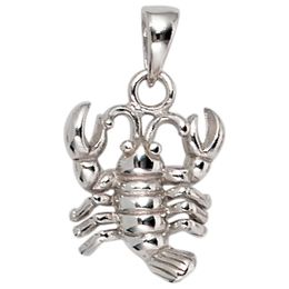 Sternzeichenanh&auml;nger Jobo "Anh&auml;nger Sternzeichen", silber 925, Schmuckanh&auml;nger, Damen, Krebs, Silber 925 (Sterlingsilber), 925 Silber rhodiniert
