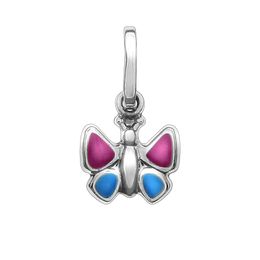 Vivance Kinder Kettenanh&auml;nger "925/- Sterling Silber Schmetterling", one-size, Silber 925 (Sterlingsilber), 0,3 g, wei&szlig;, Silber 925 (Sterlingsilber),