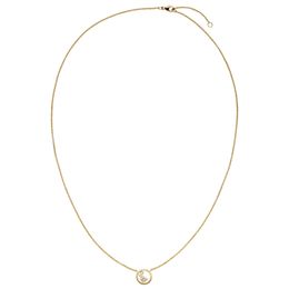 Jobo Damen Collier, Diamanten Gelbgold 750, L: 45gelbgold 750, Diamanten, Gelbgold 750, Halsketten, 750 Gold mit 6 Diamanten 45 cm
