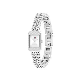 Tommy Hilfiger Damen Quarzuhr "SARAH", silber, Armbanduhren, Armbanduhr, Damenuhr, Edelstahlarmband, analog