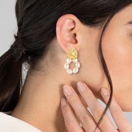 YOKOAMII Damen Paar Ohrh&auml;nger "Set: Y86", 32,8, gold, Ohrringe, mit Perle