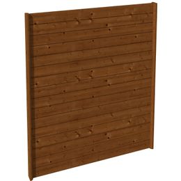 Skan Holz Carport-Seitenwand SKANHOLZ, B:141cm H:200cmnussbaum, Holzwerkstoff, Gartenhaus-Seitenw&auml;nde, aus Profilschalung