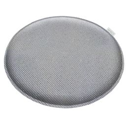 Sitzauflage Apelt, B:34cm H:2cm, grau, Polyester, Polsterauflagen, "Glitter"
