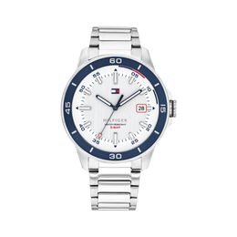 Tommy Hilfiger Damen Quarzuhr "REMY"edelstahlfarben, blau, Armbanduhren, Armbanduhr, Herrenuhr, Edelstahlarmband, analog, Tag