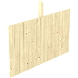 Skan Holz Carport-R&uuml;ckwand SKANHOLZ, B:341 H:180natur, Holzwerkstoff, Gartenhaus-Seitenw&auml;nde, aus Deckeschalung 20x120mm
