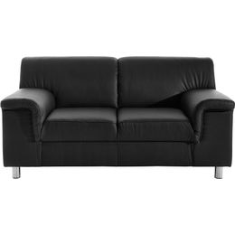 1,5-Sitzer Home Affaire, B:145cm H:72cm T:80cm, schwarz, Sofas, "Jamie, Sofa mit kompakten Stellmaßen für kleine Räume, Breite 145cm"
