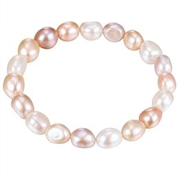 Valero Pearls Damen Perlenarmband "VP870", Perlen, bunt, Perlen, Armbänder, aus Sterling Silber