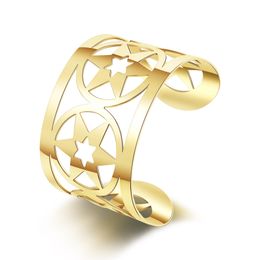 AILORIA Damen Armreif "Armreif ACELIA", Edelstahl, gold, Edelstahl, Armb&auml;nder