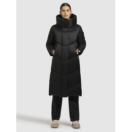 Khujo Damen Steppmantel "MANELIA"schwarz, Gr. L, gl&auml;nzend, 100% Nylon, M&auml;ntel
