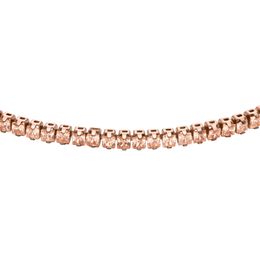 Fossil Damen Tennisarmband "Schmuck Geschenk Metall Armschmuck ELLIS", 19,2cm, Metallros&eacute;goldfarben, apricot, apricot, Metall, Armb&auml;nder, mit