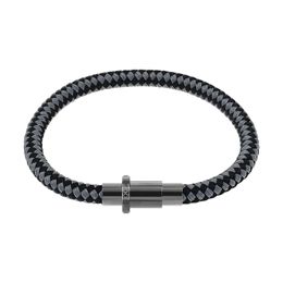 JOOP! JOOP Damen Armband "Schmuck, Geschenk", 21cm, Edelstahl Nylondunkelgrau, Edelstahl, Nylon, Armb&auml;nder