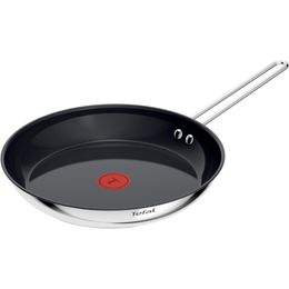 Tefal Bratpfanne "Nordica, beschichtete Pfanne Induktion, Thermo-Signal-Technologie", Ø 28cm + Höhe 8,5cm, grau, Pfannen, minimalistisches Design,