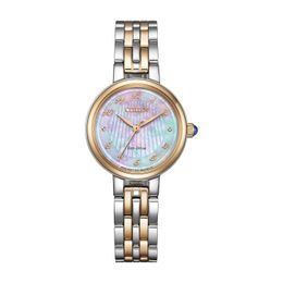 Citizen Damen Solaruhr "Citizen L"silberfarben, ros&eacute;goldfarben, Armbanduhren