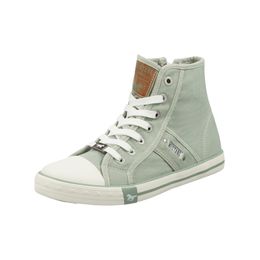 Mustang Shoes Damen Sneaker "Mustang Shoes Sneaker Lederimitat/Textil", Gr. 37, gr&uuml;n, Lederimitat, Textil, Schuhe