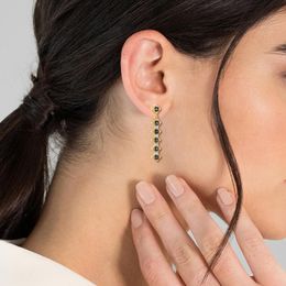 Rafaela Donata Damen Paar Ohrh&auml;nger "Set: K117", 33,3mmgelbgold, blau, Ohrringe, aus Sterling Silber