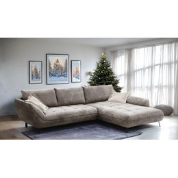 Ecksofa, B:324cm H:92cm T:203cm, beige, exxpo - SOFA FASHION, Wohnzimmer, Sofas, "Biarritz modern und elegantes Mega Sofa mit tollem Sitzkomfort,