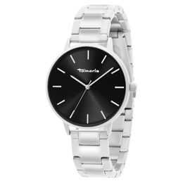 Tamaris Damen Quarzuhrsilberfarben, Armbanduhren, Armbanduhr, Damenuhr, Edelstahlarmband, analog