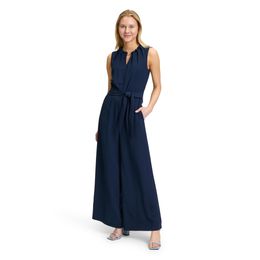 BETTY & CO BETTY & CO Damen Overall "Damen ohne Arm", blau, Gr. 40, Obermaterial: 100% Polyester; Futter: 100% Polyester, Overalls, Falten