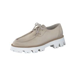 Paul Green Damen Schn&uuml;rschuh "Paul Green Halbschuhe Veloursleder", Gr. 38,5beige, Veloursleder, Schuhe
