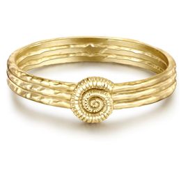 Glanzst&uuml;cke M&uuml;nchen Damen Fingerring "GSM367", 52, Silber 925 (Sterlingsilber), 3,2mm, gelb, GLANZST&Uuml;CKE M&Uuml;NCHEN, Silber 925 (Sterlingsilber), Fingerringe, aus Sterling