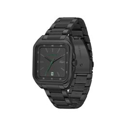 Lacoste Herren Quarzuhr "Lacoste.12.12 UP"schwarz, Armbanduhren, Armbanduhr, Herrenuhr, Edelstahlarmband, analog