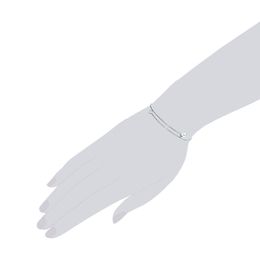 Lulu & Jane LULU & JANE Damen Armreif "LJ75", Glassilber, wei&szlig;, Glas, Armb&auml;nder, Messing