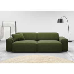 Big-Sofa Home Affaire, B:254cm H:71cm T:101cm, grün, 95% Polyester, 5% Nylon, Sofas, "Glimminge auch in Breitcord, Feincord + Easy care-Bezug",
