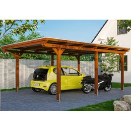 Skan Holz Einzelcarport SKANHOLZ, braun, Carports, "Emsland"