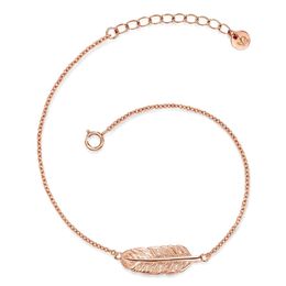 Glanzst&uuml;cke M&uuml;nchen Damen Gliederarmband "A1231", Silber 925 (Sterlingsilber)ros&eacute;gold, GLANZST&Uuml;CKE M&Uuml;NCHEN, Silber 925 (Sterlingsilber), Armb&auml;nder, aus Sterling Silber
