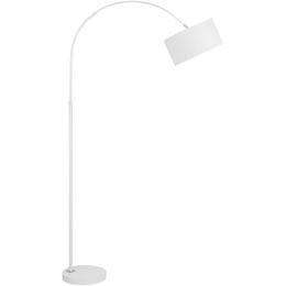 NOVA LUCE Bogenlampe "SAMA", 1, Ø 34cm H: 180cm, 1 Stk., weiß, Wohnzimmer, Leuchten