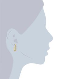 Lulu & Jane LULU & JANE Damen Paar Ohrstecker "Set: LJ256", 24,2mmgelbgold, Ohrringe, Metall-Legierung