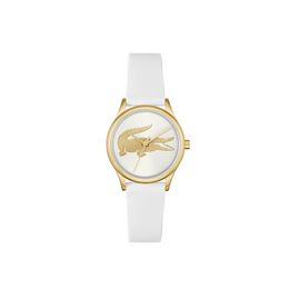 Lacoste Damen Quarzuhr "CROCODELLE"wei&szlig;, Armbanduhren, Armbanduhr, Damenuhr, Silikonarmband, analog