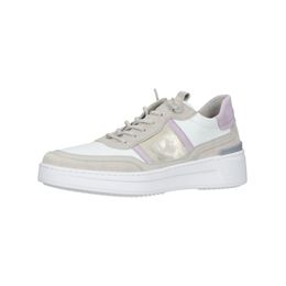 Gabor Damen Sneaker "Gabor Sneaker Veloursleder/Textil", Gr. 38, wei&szlig;, Textil, Veloursleder, Schuhe