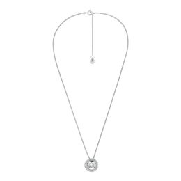 Michael Kors Damen Kette mit Anh&auml;nger "Schmuck Geschenk Metall Halsschmuck PREMIUM", Metall, L: 45,5 B: 1mm, silber, Metall, B:1mm, Halsketten, mit